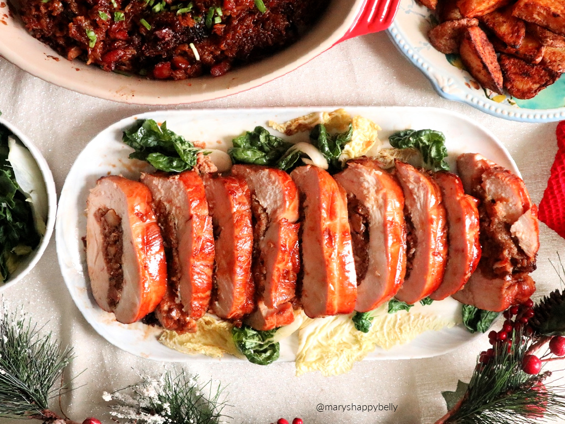 Stuffed turkey breast with Chinese sticky rice- easy recipe - Mary's ...